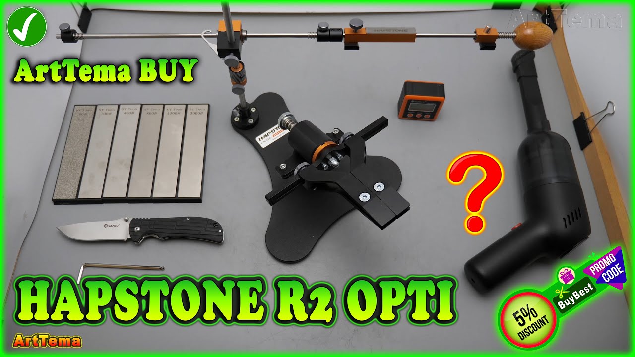 This is the Professional Precision Adjust Knife Sharpener - HAPSTONE R2 OPTI - YouTube