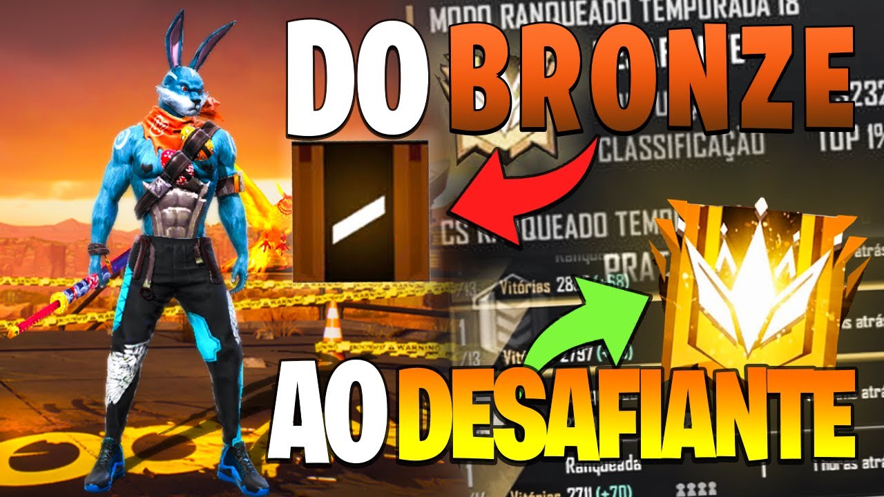 DO BRONZE AO DESAFIANTE EM 12 HORAS - HIGHLIGHTS FREE FIRE - YouTube