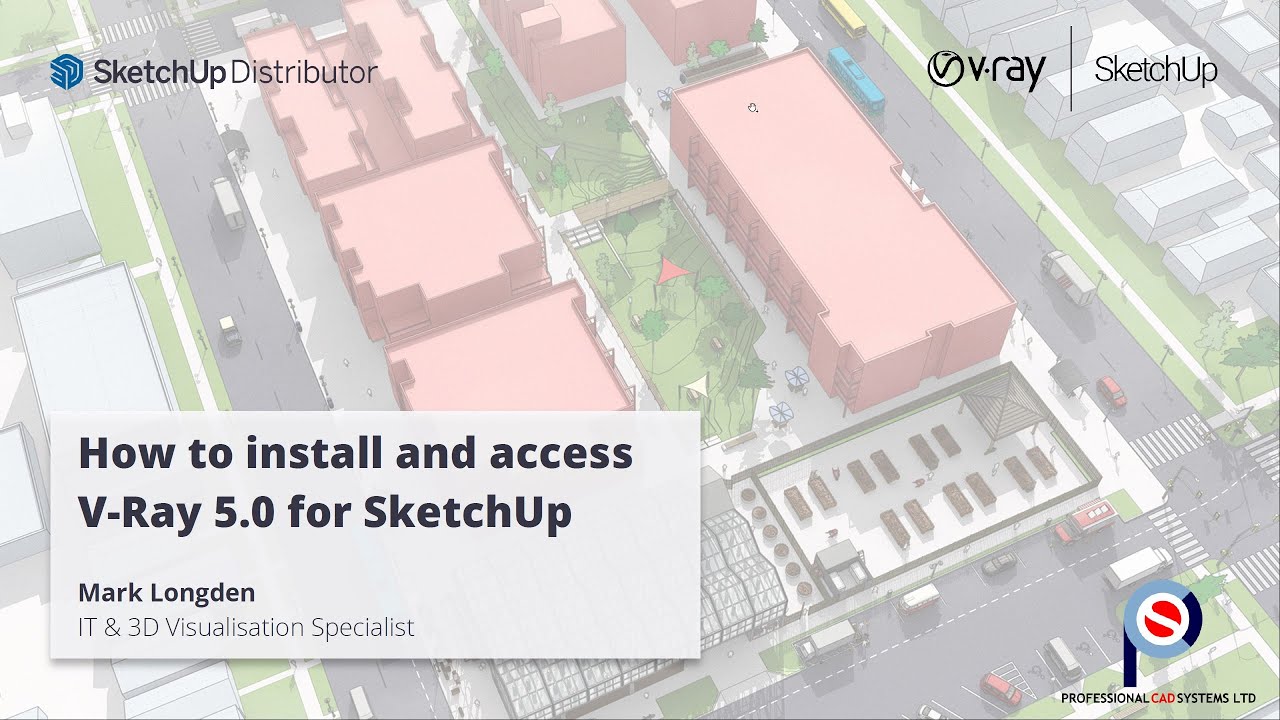 How to install and access V-Ray for SketchUp - YouTube