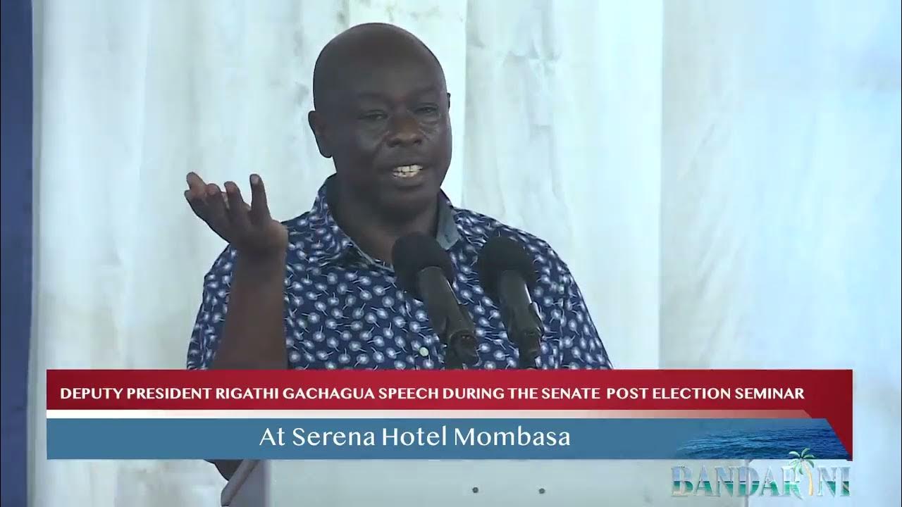 Deputy President Rigathi Gachaguas Speech During The Senate Post