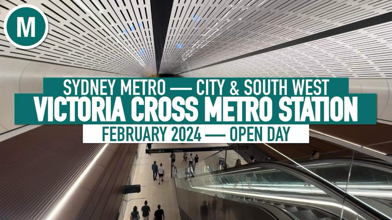 Victoria Cross Metro Station - February 2024 (Open Day) - YouTube