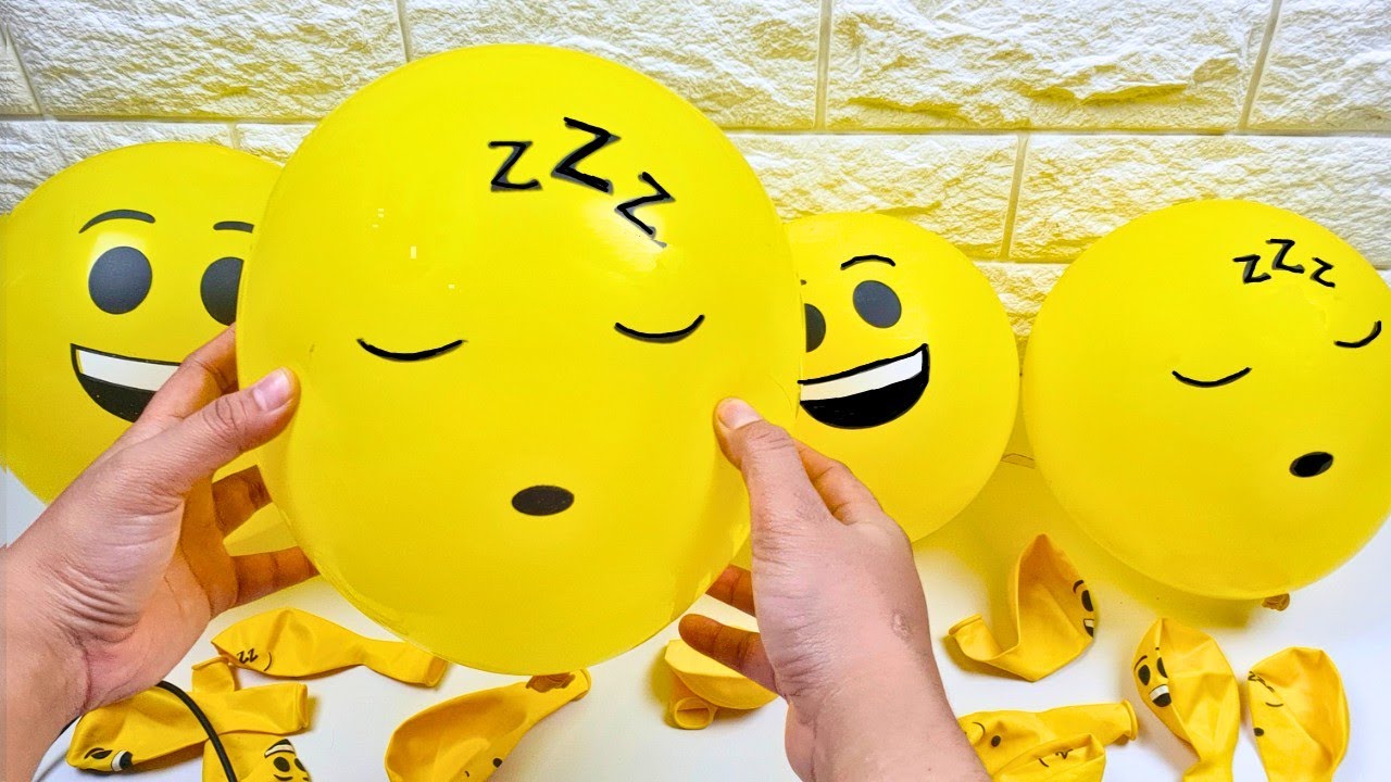Fun Popping Lots Of Balloons Emoji #satisfy #balloon#asmr #popping #fun ...