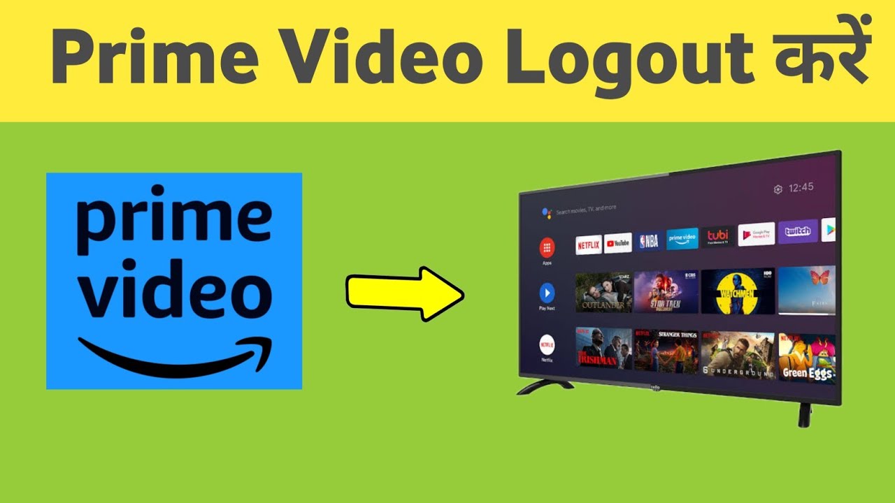 How to Logout/Sign-out in Prime Video on Smart Tv - YouTube