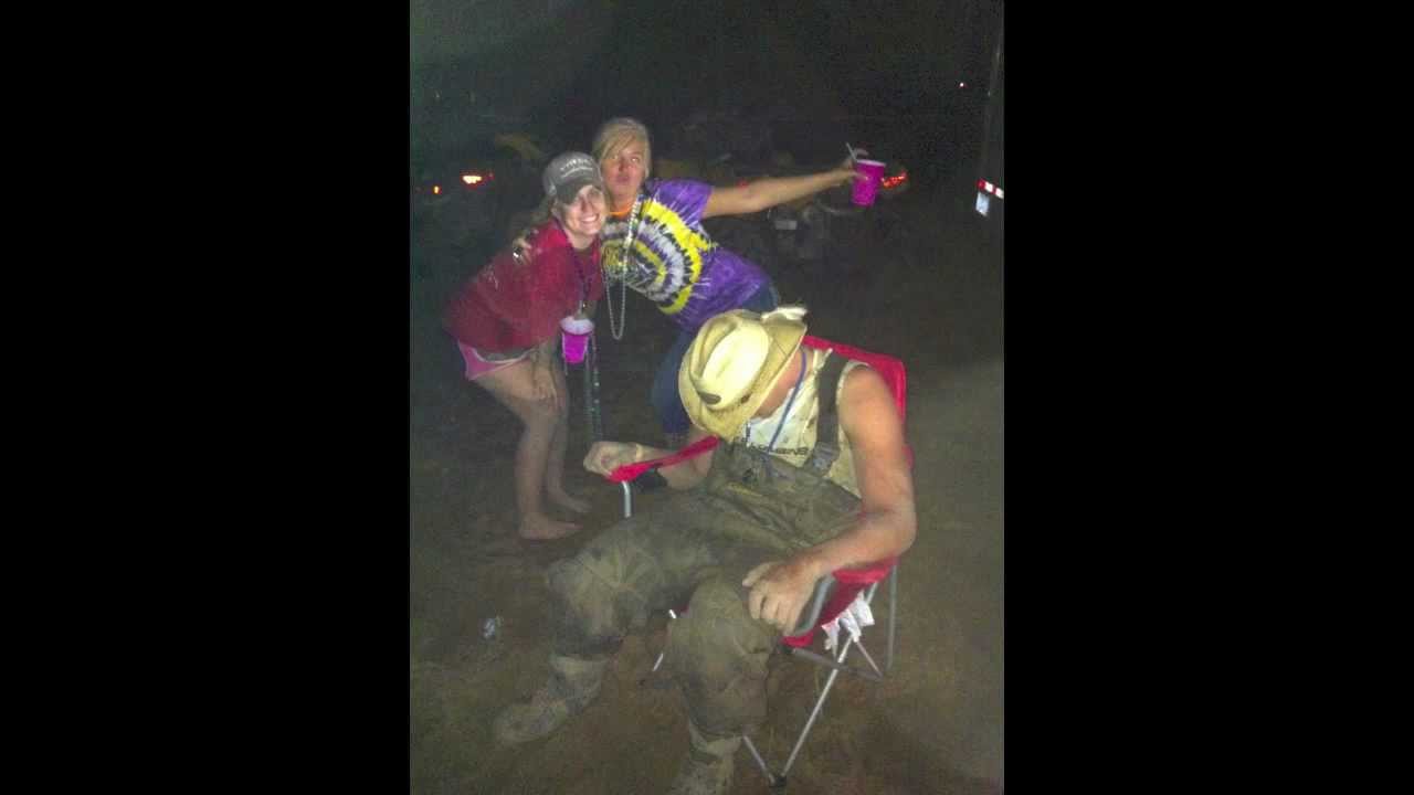Drunk guy passed out gets rude awakening with ATV exhaust!!!! - YouTube