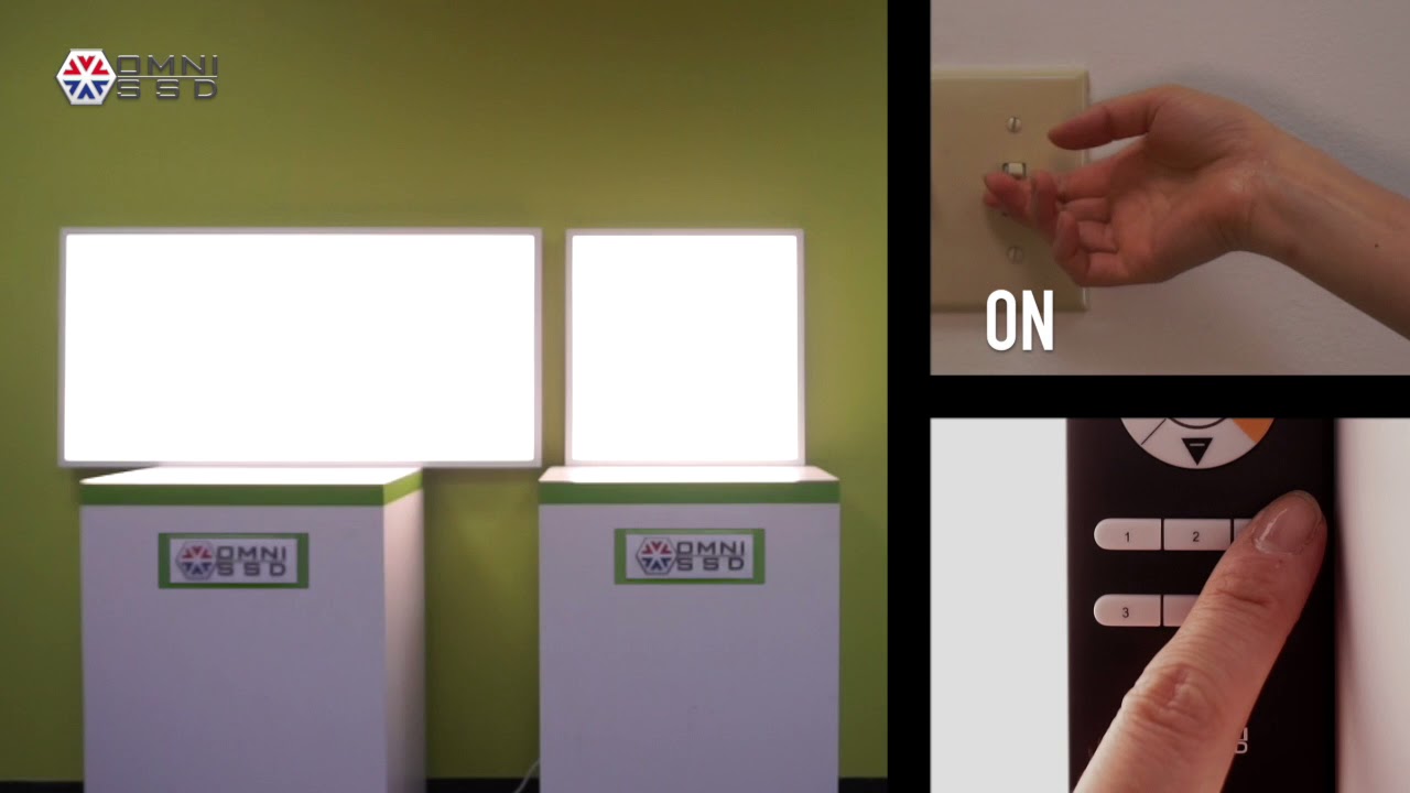 OMNI SSD LED Flat Panel Remote 'How to connect with ID button' - YouTube