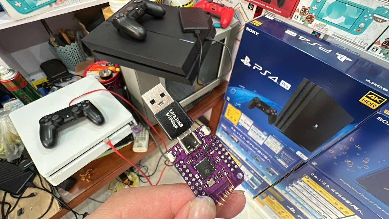 PS4 HACK nhanh cho người lười | mạch kích hack không cần rút USB - YouTube