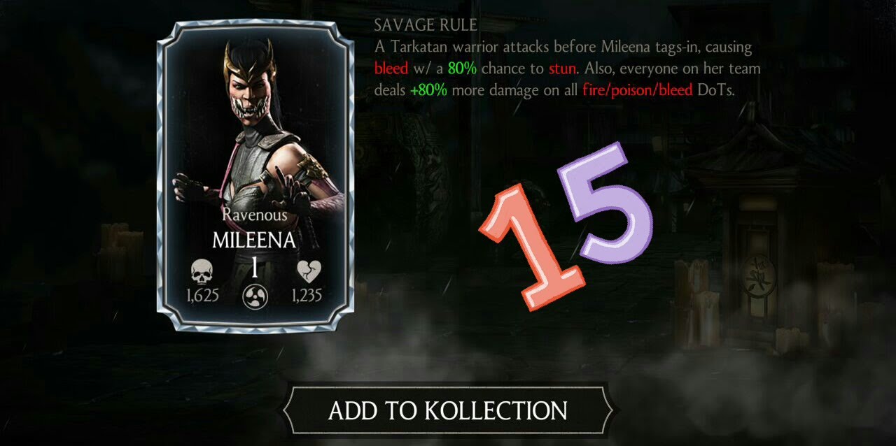 Mortal Kombat X Android Open 15 Elite Pack Mileena Ravenous - YouTube