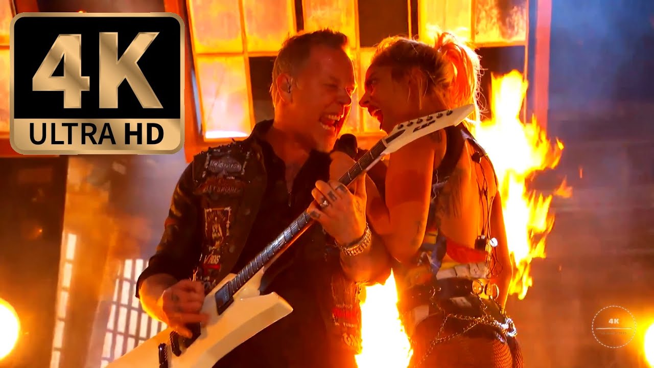 Metallica feat Lady Gaga - Moth Into Flame (Grammy Awards) 2017 - 4K 60 ...