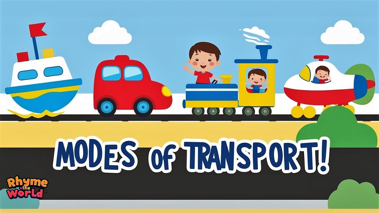 Modes of Transport Kids Song | Car Transport Song for Children | Learn ...