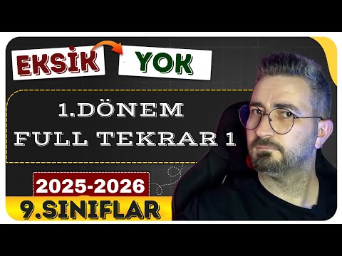 9. Sınıf Matematik  | 1. Dönem  | Genel Tekrar 1