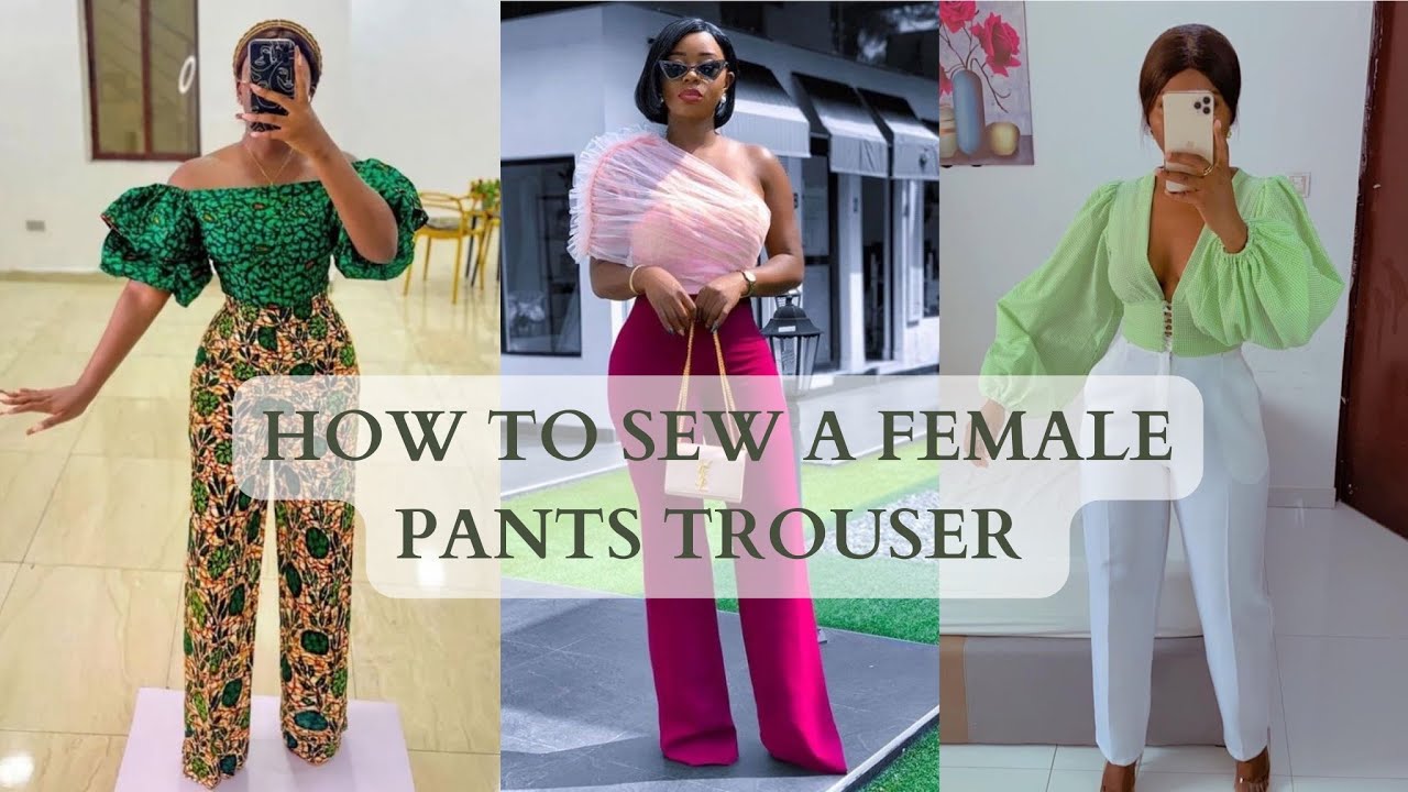 Super detailed tutorial on how to sew a female trouser with pocket ...