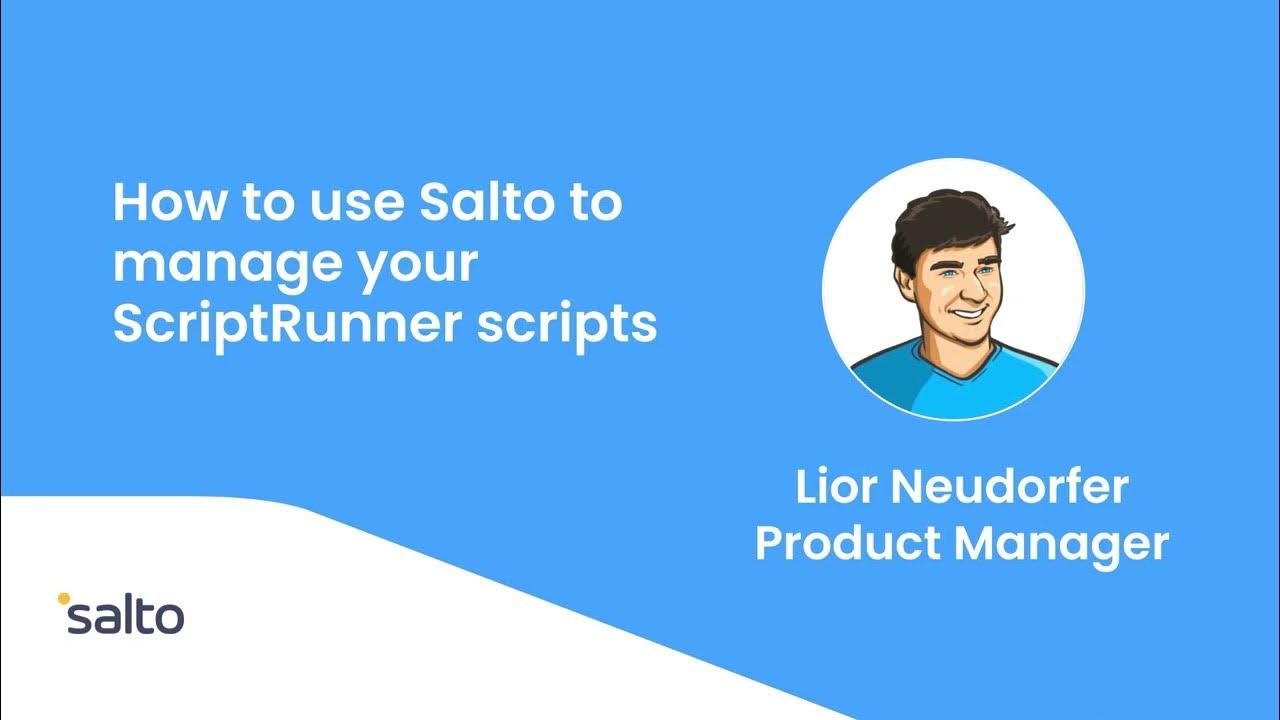 How to manage your ScriptRunner scripts using Salto - YouTube