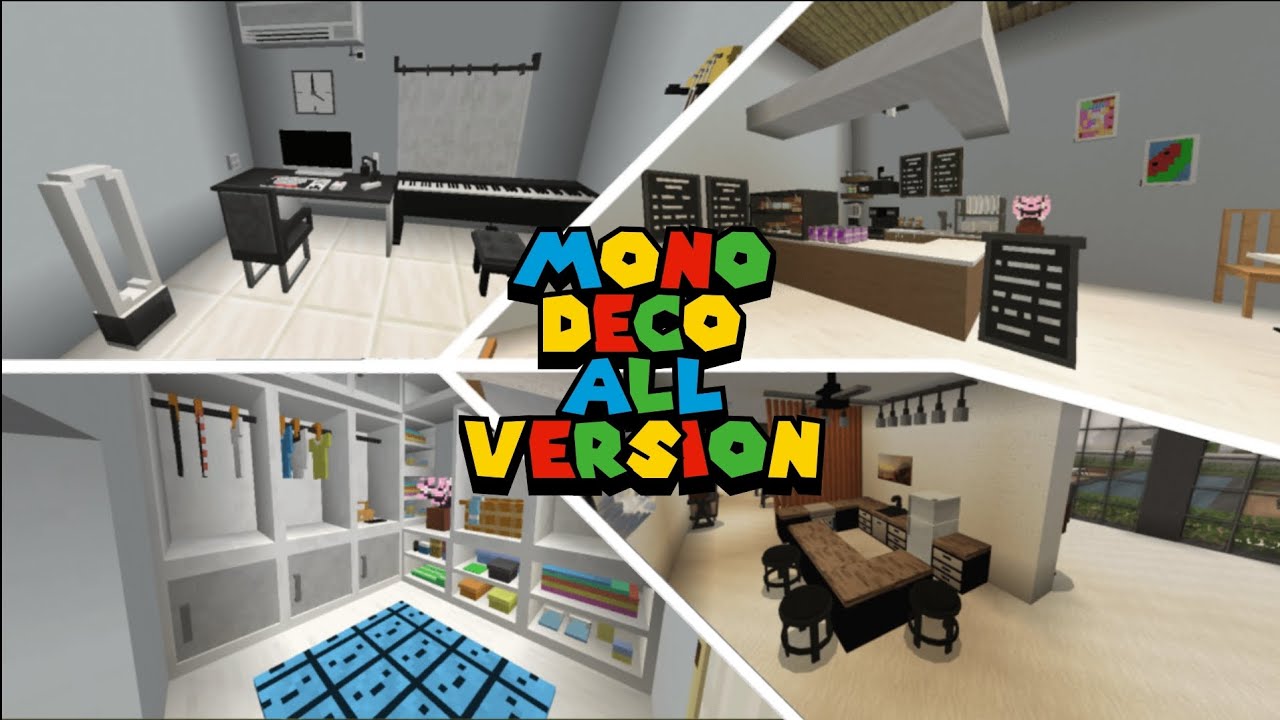 SHOWCASE ADD-ON MONO DECO DENGAN TOTAL FURNITURE 370+ SUPPORT MCPE 1.20 ...