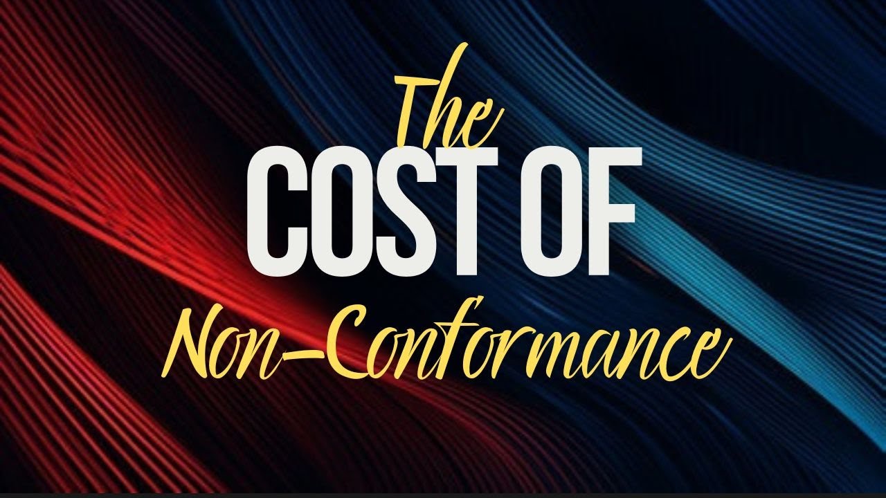 The Cost of NON CONFORMANCE | PMBOK | PMP 2025 - YouTube