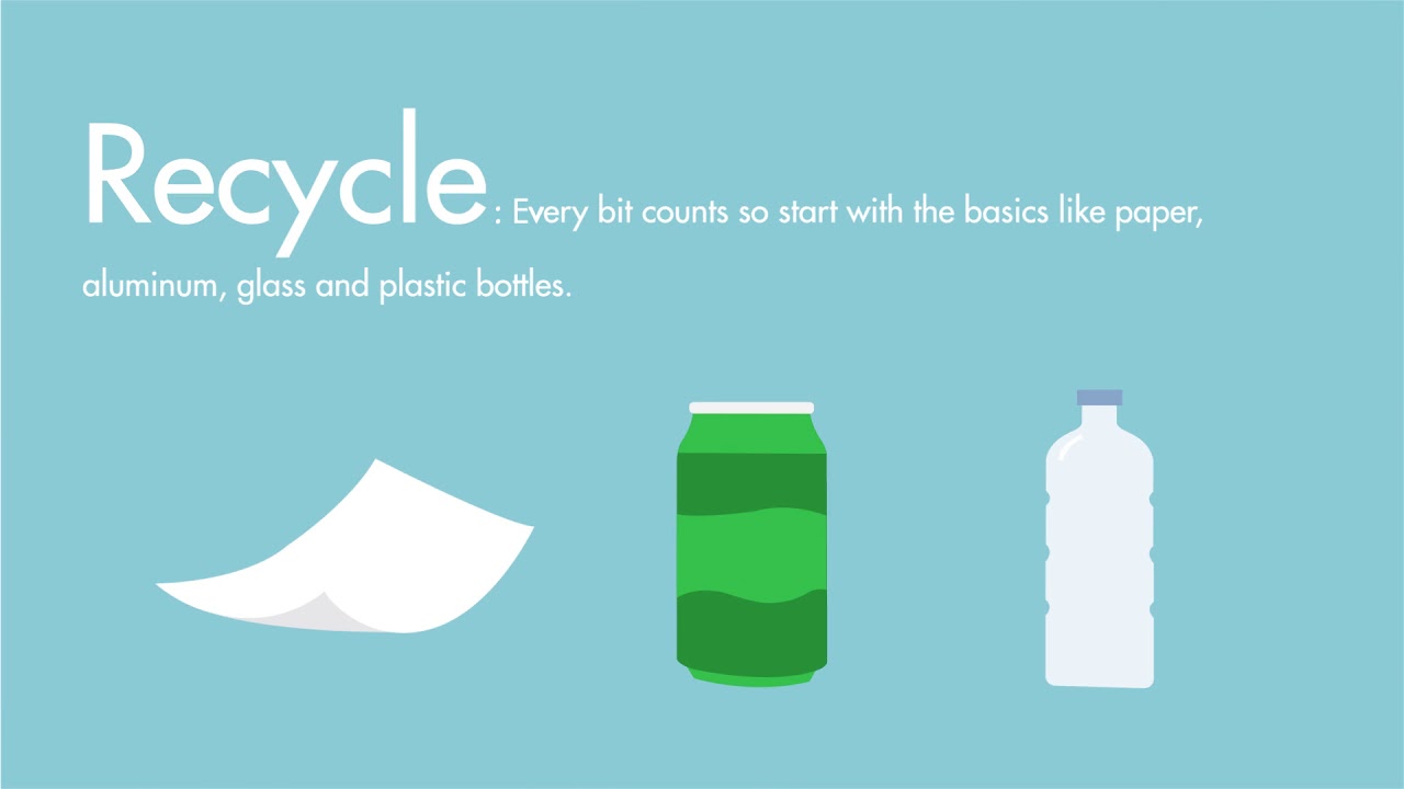 Recycling Perks Graphic Animation - YouTube