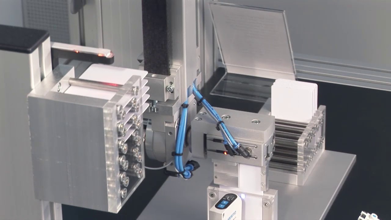 High-speed T-Gantry: Extremly dynamic Pick-and-Place-System - YouTube