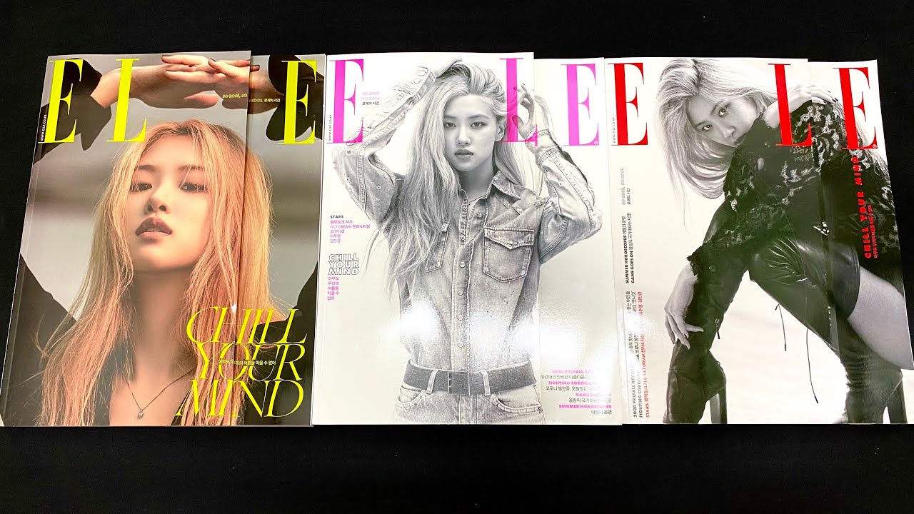 Unboxing BLACKPINK Rosé Elle July 2020 issue Magazine - YouTube