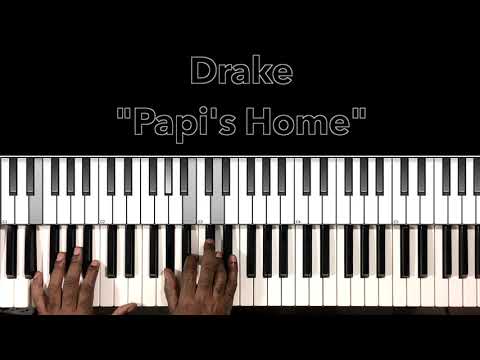 Drake "Papi's Home" Piano Tutorial - YouTube