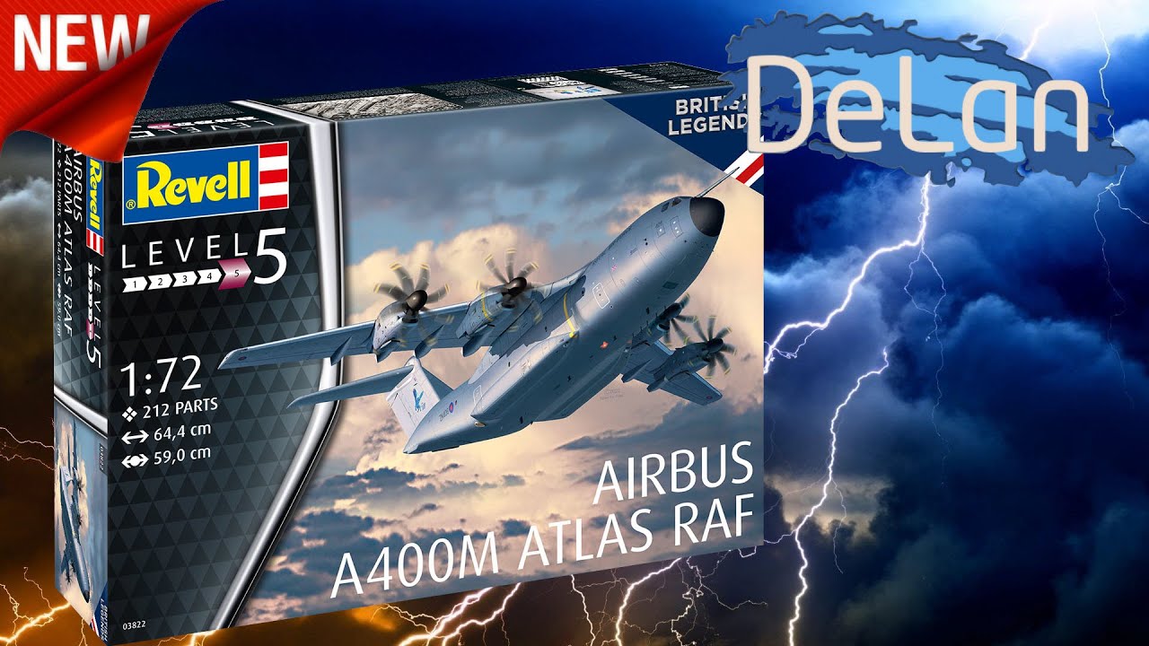 Revell 03822 A400M ATLAS RAF 1/72 - YouTube