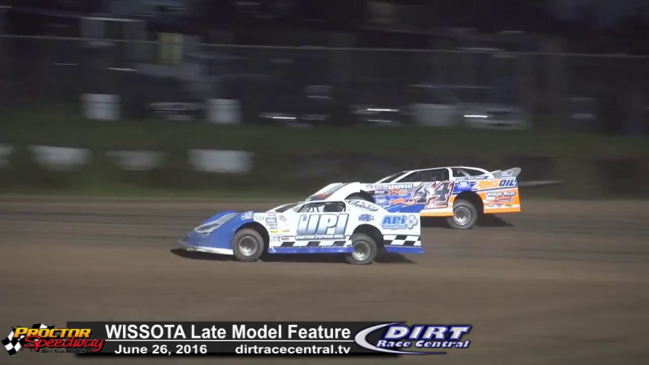 Proctor Speedway 6/26/16 WISSOTA Late Model Highlights - YouTube