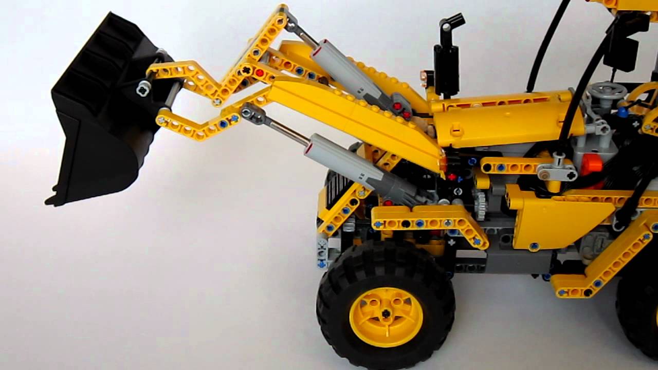 LEGO 8455 Full P/F Backhoe Loader #4 - YouTube