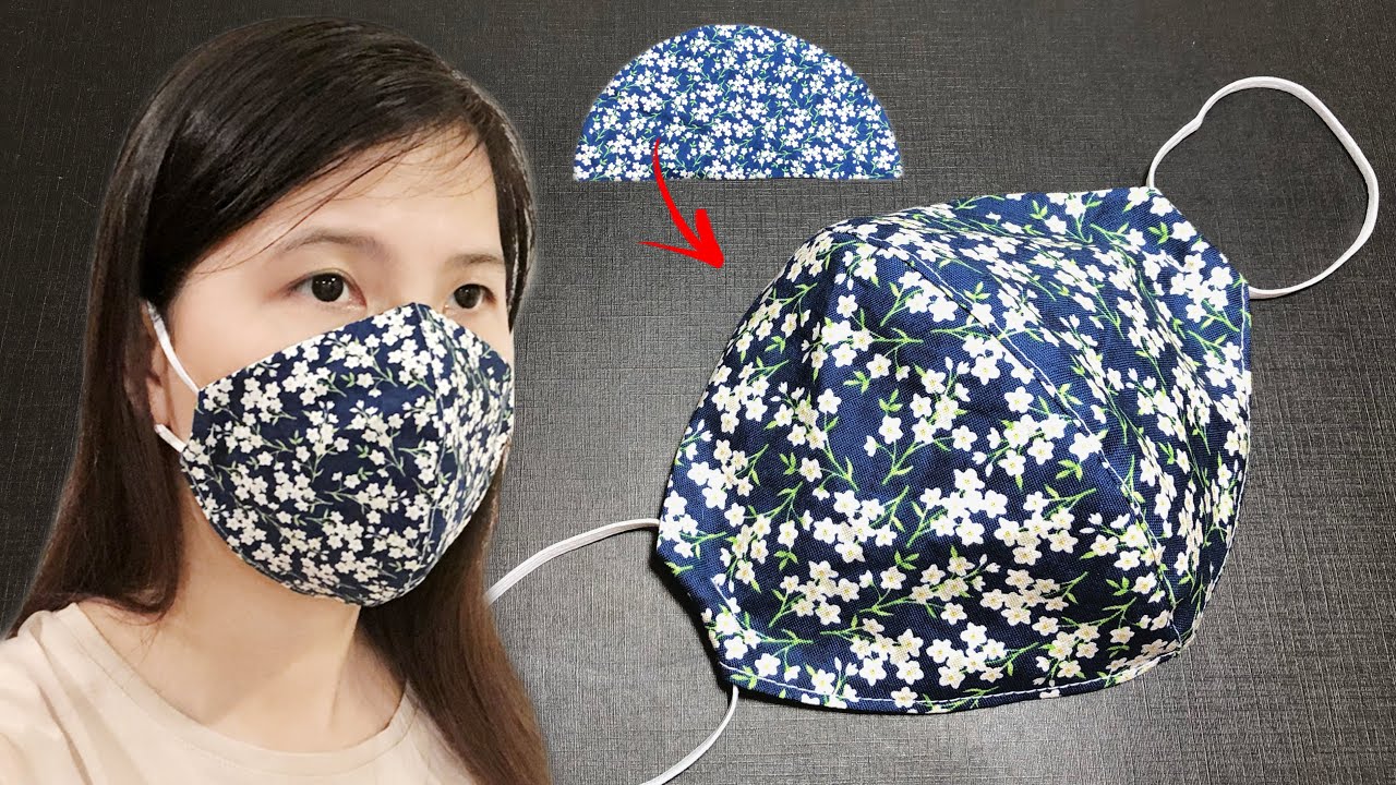 It only takes 5 minutes to sew a simple mask | Face mask sewing ...