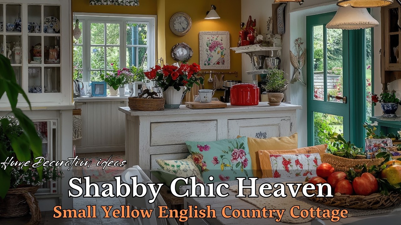 Small Yellow English Country Cottage Part 2: Cozy Cottagecore Vintage ...