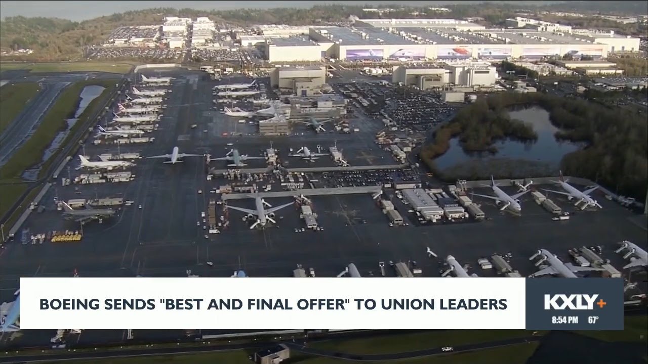 Boeing sends "best and final offer" to union leaders - YouTube