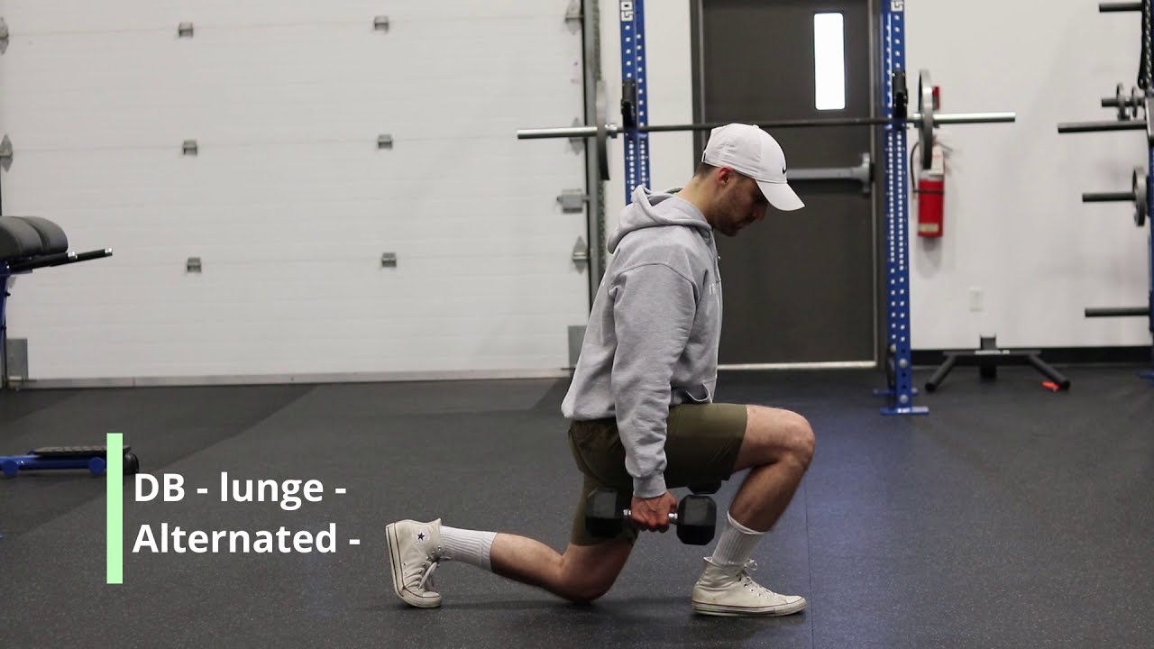 DB - lunge - Alternated - - YouTube