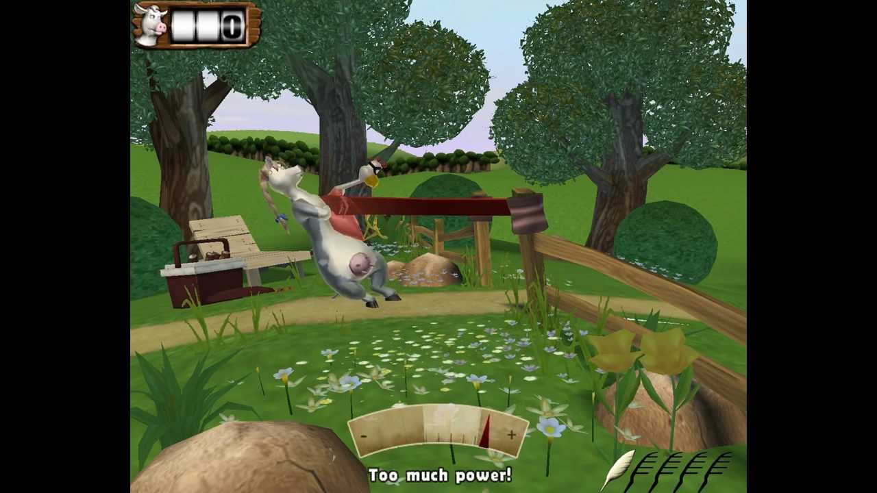 Barnyard (PC Game) - Beginner Chicken Launch - YouTube