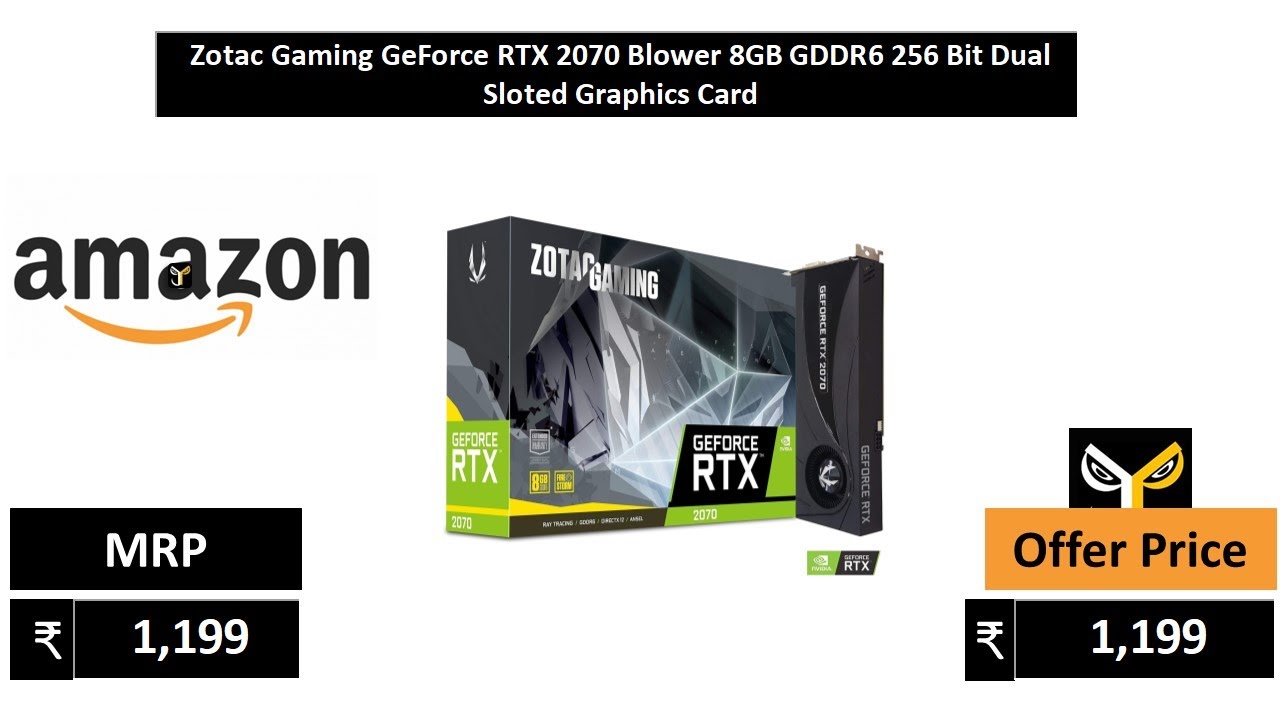 Zotac Gaming GeForce RTX 2070 Blower 8GB GDDR6 256 Bit Dual Sloted ...