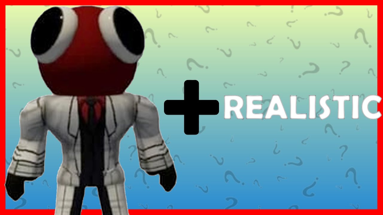 Rainbow Friends RED + REALISTIC = ??? - YouTube