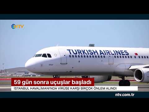59 gün sonra uçuşlar başladı