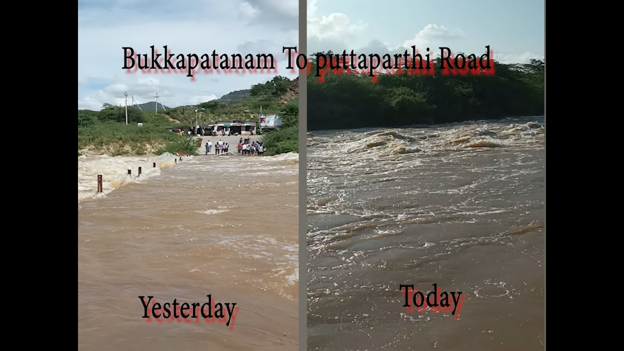 Bukkapatanam To puttaparthi Road yesterday and today flow - YouTube