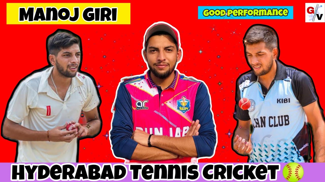 Hyderabad Tennis Cricket | Manoj Giri | Good performance | 🥎💥⛳ | first ...