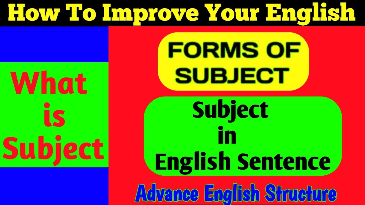 What is Subject | How To Find The Subject In A Sentence | Forms Of ...