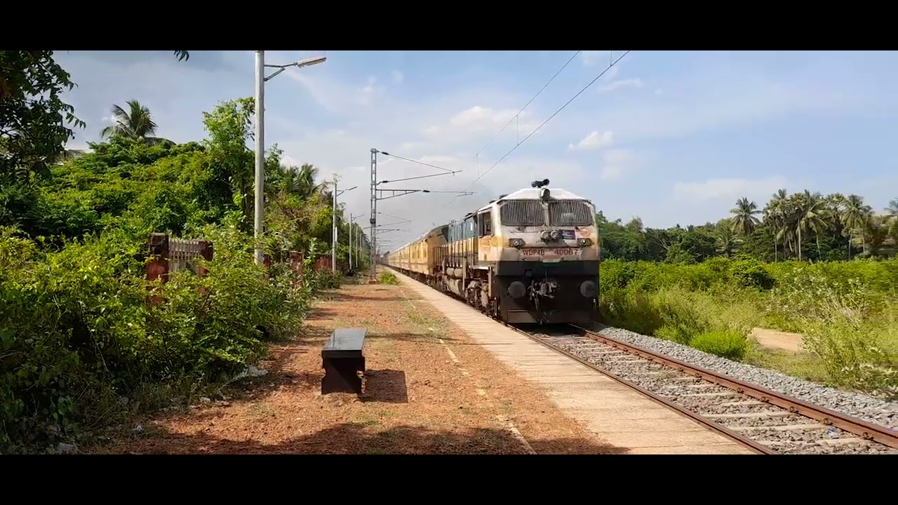 GOC_WDP4B LINK 16861-PDY_CAPE KANYAKUMARI EXPRESS FANTASTIC SKIPPING ...