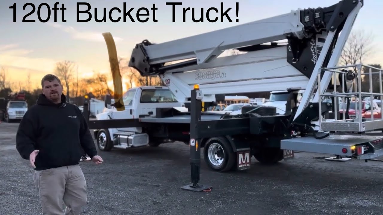 2017 F-650 Socage 120DJ 120ft Bucket Truck Platform Lift Diesel NON CDL ...