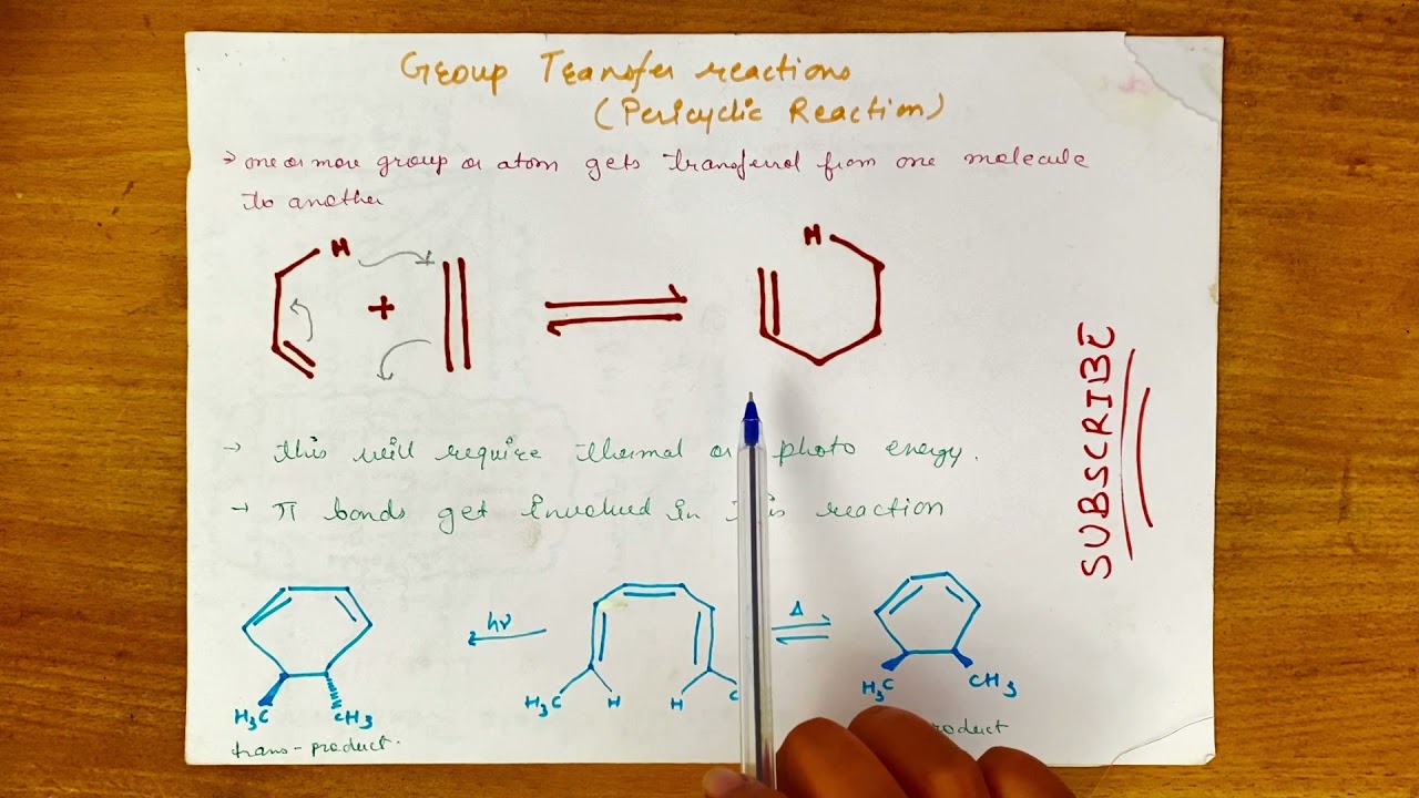 Pericyclic Reactions | What are GROUP TRANSFER REACTIONS | (Hindi ...