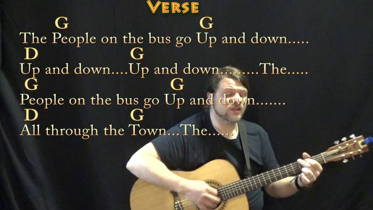 Wheels On The Bus Guitar Chords