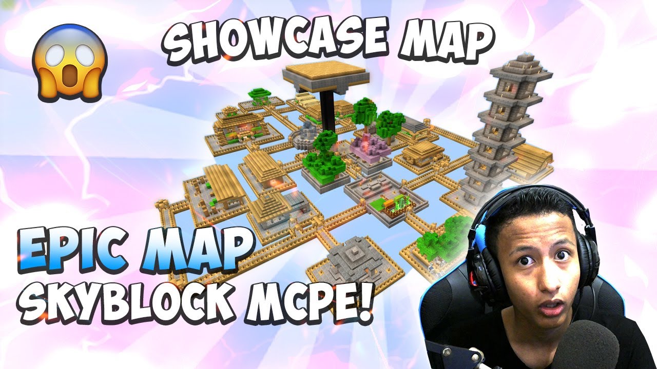 MAP SKYBLOCK VERSI MCPE KEREN BANGET!!!!! - SHOWCASE MAP MINECRAFT ...
