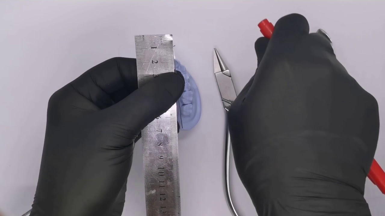 4th stage orthodontic lab 2nd lab palatal Finger spring - YouTube