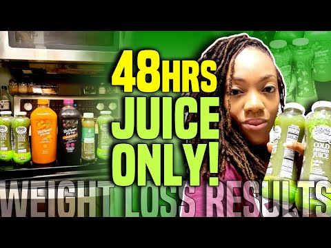 48hrs Juice ONLY Cleanse (fast)! Weight Loss Results - YouTube