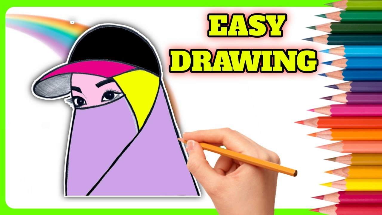 How To Draw Cut Higab! Easy Drawing For Kids - YouTube