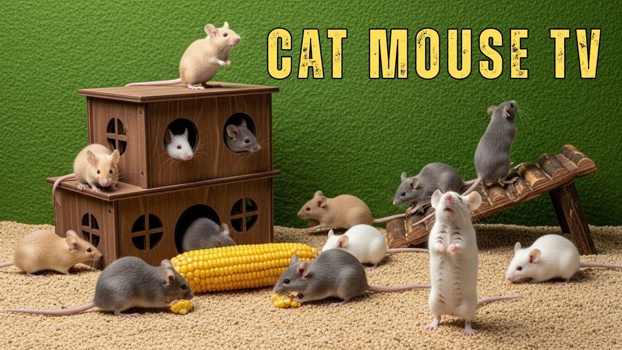 Cat TV 🐾 MOUSE Hide & Seek | Active Mice game on Screen 4K – Perfect ...