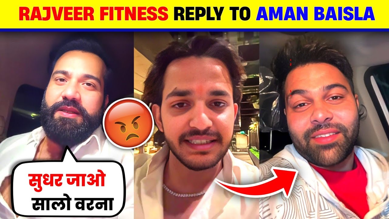 😱Rajveer Fitness VERY ANGRY Reply On Aman Baisla & Dhirumonchik ...