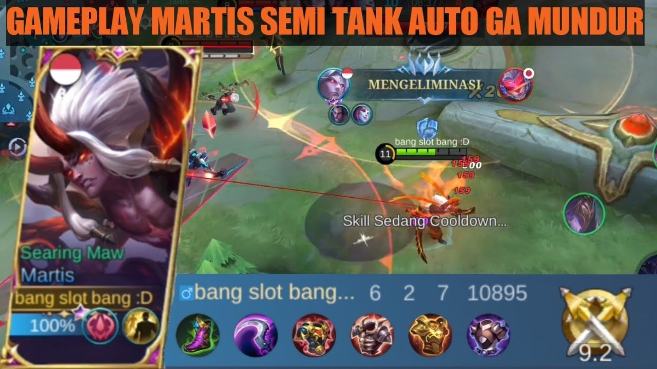 MARTIS SEMI TANK AUTO GA MUNDUR‼️BUILD & GAMEPLAY MARTIS - MOBILE ...