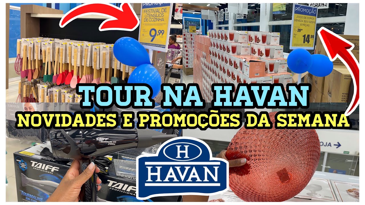 TOUR NA LOJAS HAVAN|PROMOÇÃO DA SEMANA E NOVIDADES - YouTube