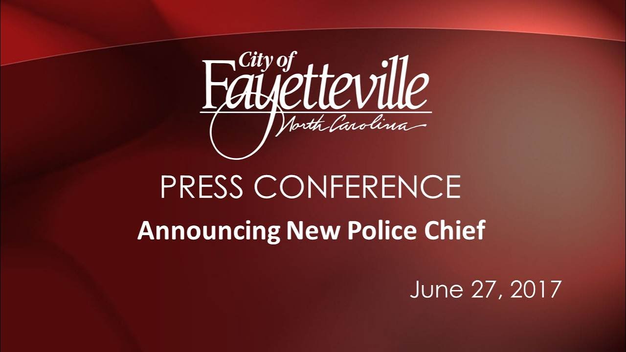 Press Conference Announcing New Police Chief - June 27, 2017 - YouTube