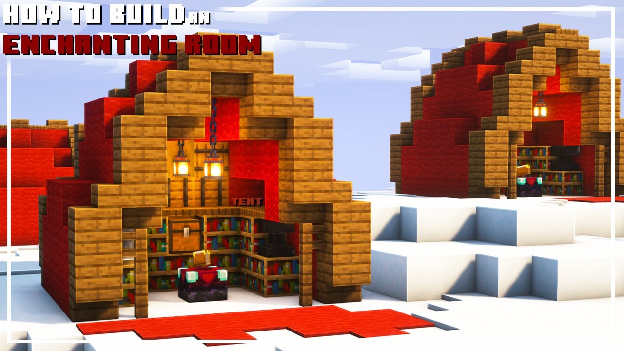 Minecraft: How to Build an Enchanting Room - YouTube